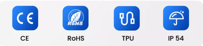 IP55 32A 1 Phase EV Charging Cable IEC 62196-2 TPU 5m Tethered Open End