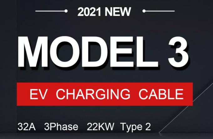 16A 32A Electric Vehicle Type 2 Mode 3 Charging Cable 250V 480V