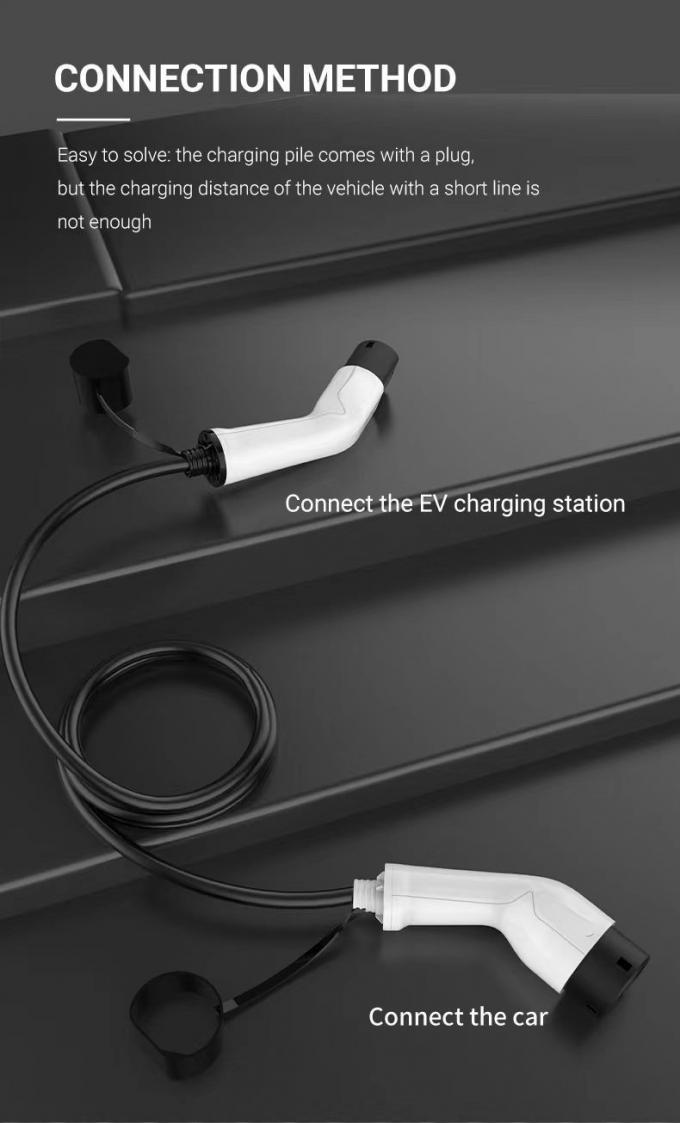 16A 32A Electric Vehicle Type 2 Mode 3 Charging Cable 250V 480V