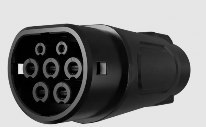 AC Type 1 To Type 2 Adapter EV Cable Connector 32A 250V