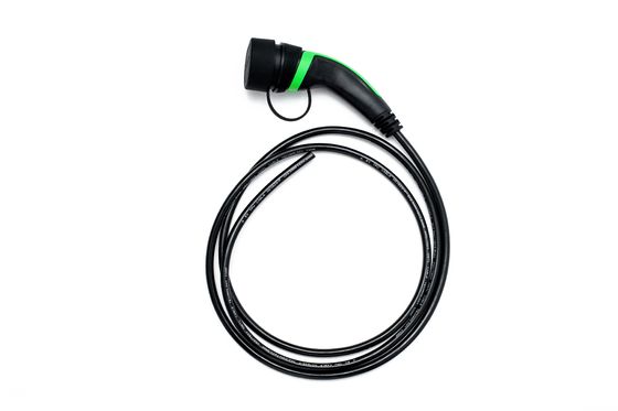 250V 32A J1772 Type 1 Charging Cable Tethered Open End Coiled Cable