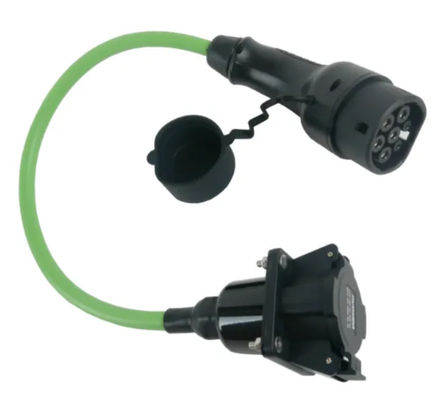 IP55 Type 1 To Type 2 Converter EV Charging Cable Adapter 32A 7.4kW