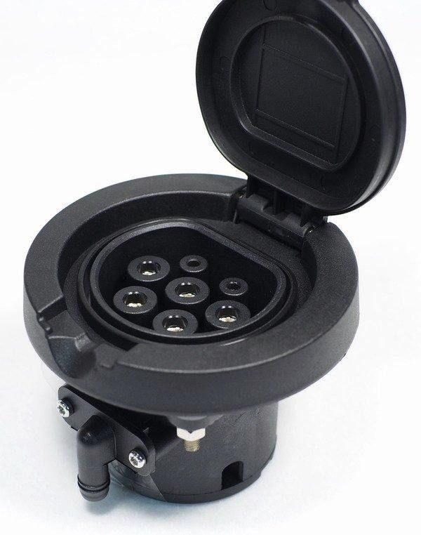 UL94 V-0 Three Phase Female Plug Socket IEC 62196-2 For EVSE Without Cable