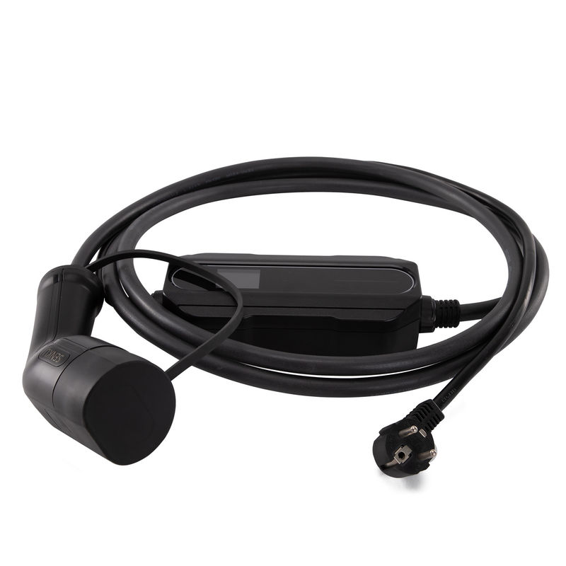 IP66 Type 2 Portable EV Charger With Schuko Plug