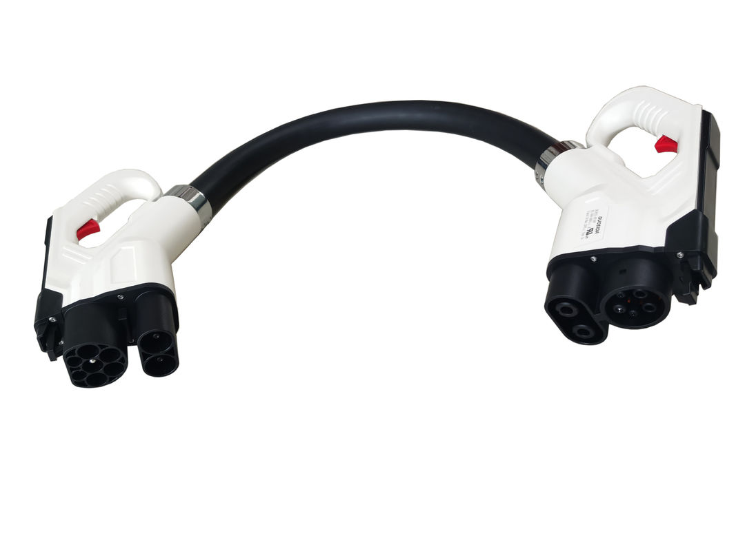 150A Thermoplastic CCS Type 1 To Type 2 EV Charging Adapters 1000VDC
