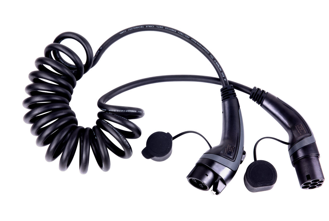 IEC 62196 Type 2 To Type 1 Cable 32A 230V EVSE Cord OEM