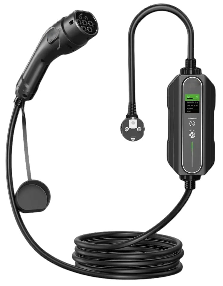 IP67 Waterproof Mobile Electric Car Charger Type 2 To Schuko Portable ...