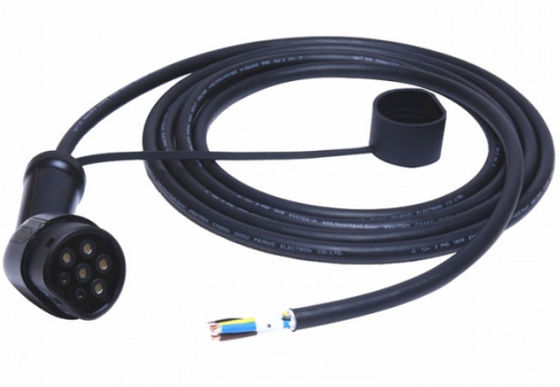 11KW 16A 3 Phase Type 2 Tethered Cable For EV Charger AC 480V