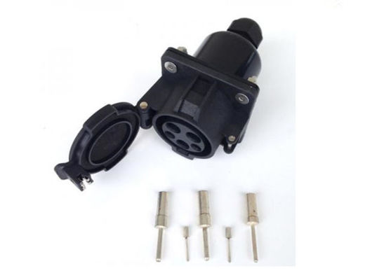 Thermoplastic SAE J1772 Copper Alloy Type 1 EV Socket 250V 32A