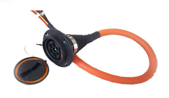 IP55 5*6 Mm2 CCS Type 2 Car Charging Socket With 0.5M Cable