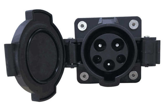 Waterproof IP66 SAE J1772 AC Inlet EV Charging Socket 40Amp 50Amp